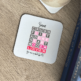 Valentines Wordle Coaster