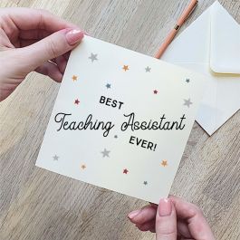 Best Teaching Assistant Ever Star Card